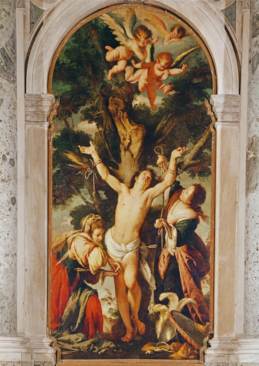 Das Martyrium des hl. Sebastian in der Kapelle von Benedikt XIII